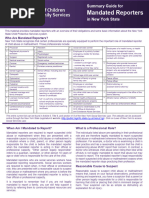 Cants 22 Acknowledgement of Mandated Reporter Status Fillable | PDF ...