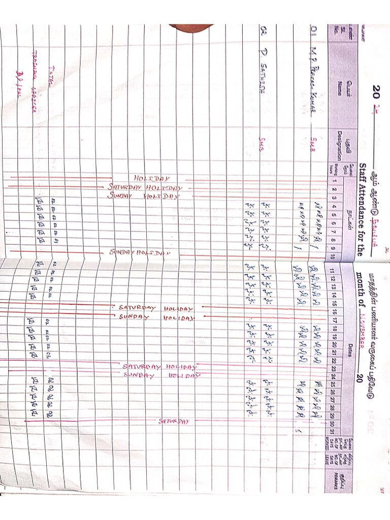 NOV DEC Attendance | PDF