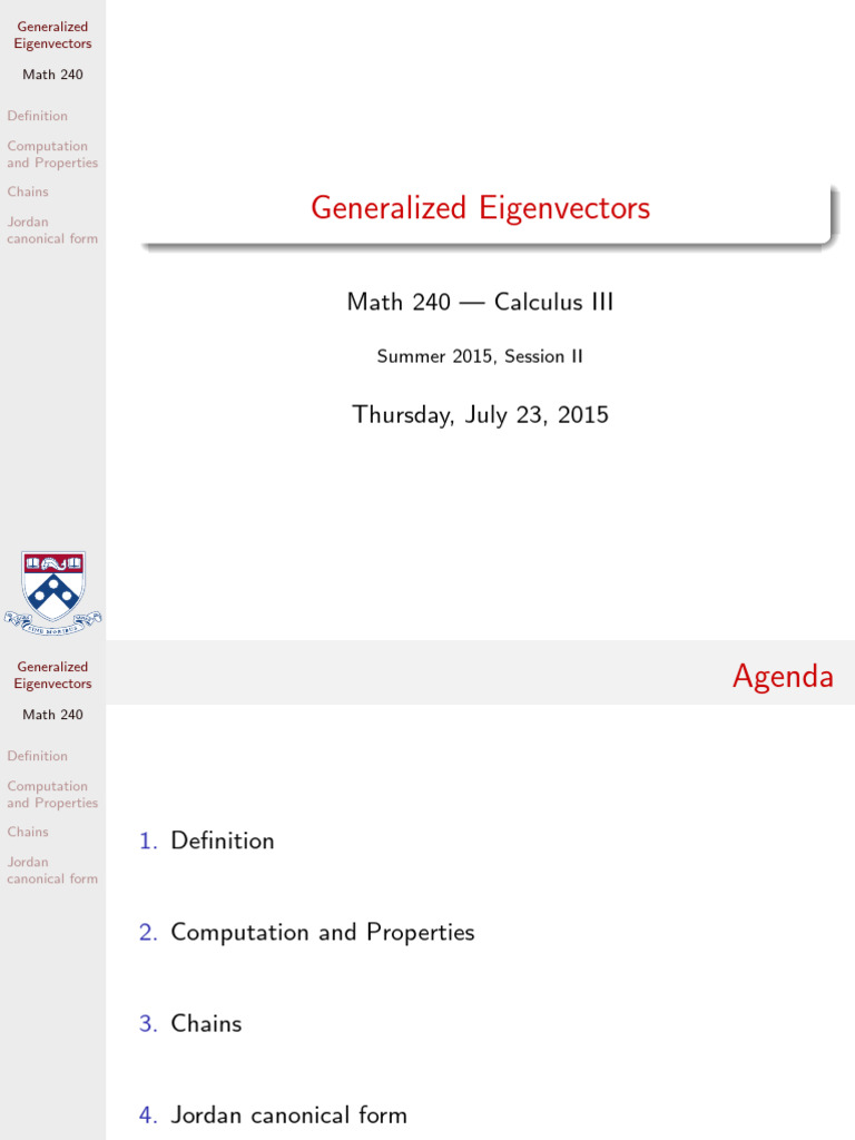 slides7-23 | PDF | Eigenvalues And Eigenvectors | Matrix (Mathematics)