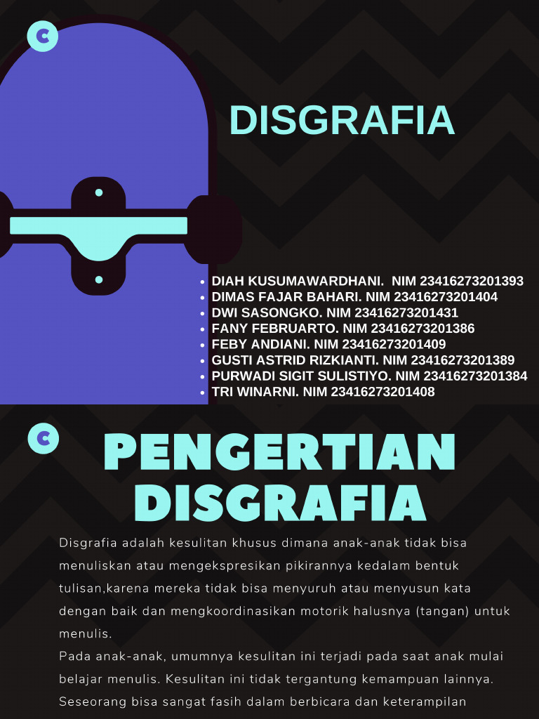 Kelompok 1 Disgrafia PDF | PDF