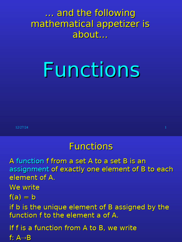 Functions | PDF | Function (Mathematics) | Mathematical Concepts Functions | PDF | Function (Mathematics) | Mathematical Concepts