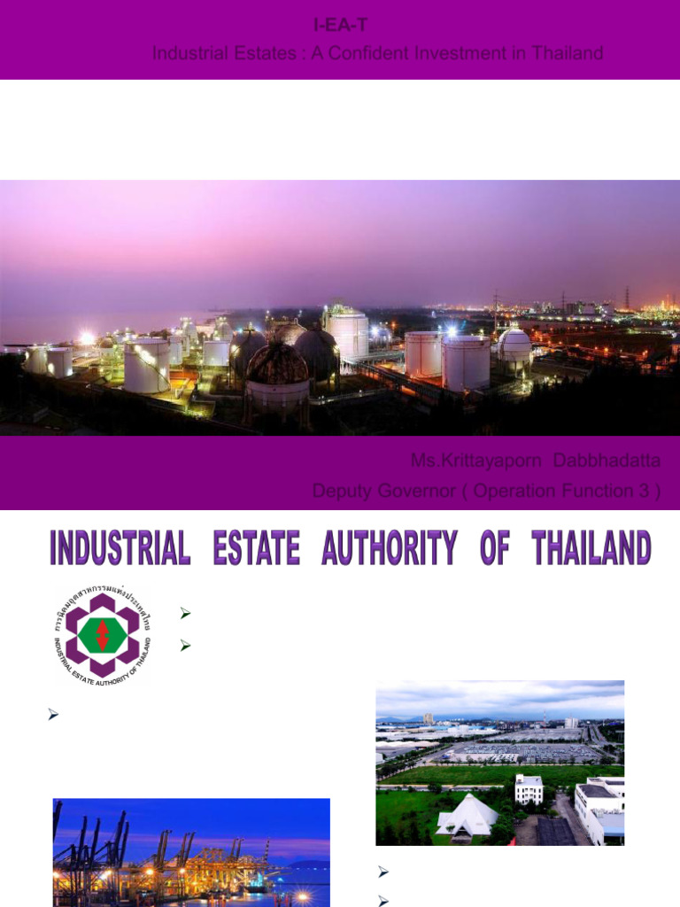 Industrial Estates Authority of Thailand - Shiryo2 | PDF | Taxes ...