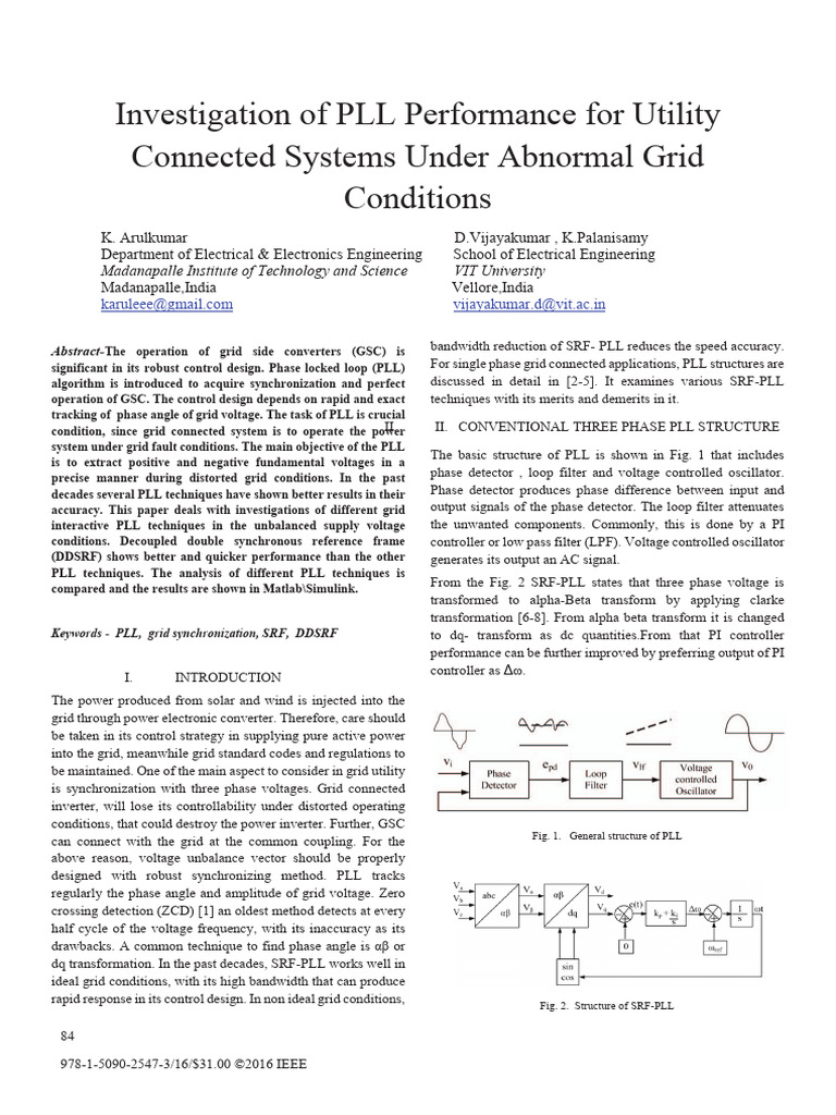 Engineers' Guide to PLL in Grids | PDF | Power Inverter | Electrical Grid