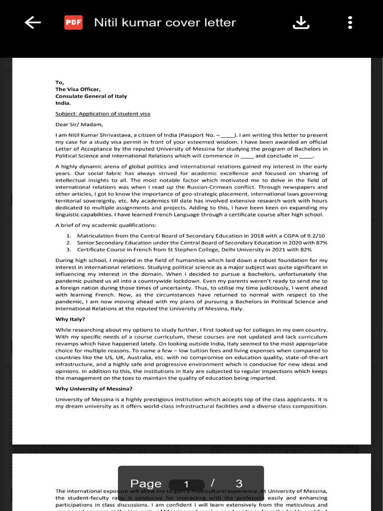 Cover Letter Sample - Google Drive | PDF