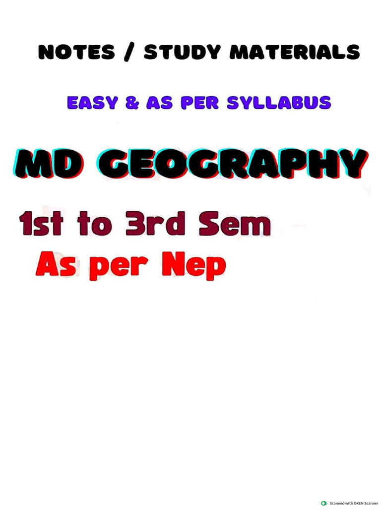 Geography MDC | PDF
