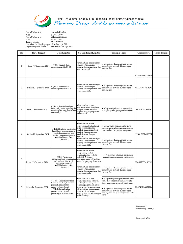 Lampiran Logbook Nanda Xxxx | PDF