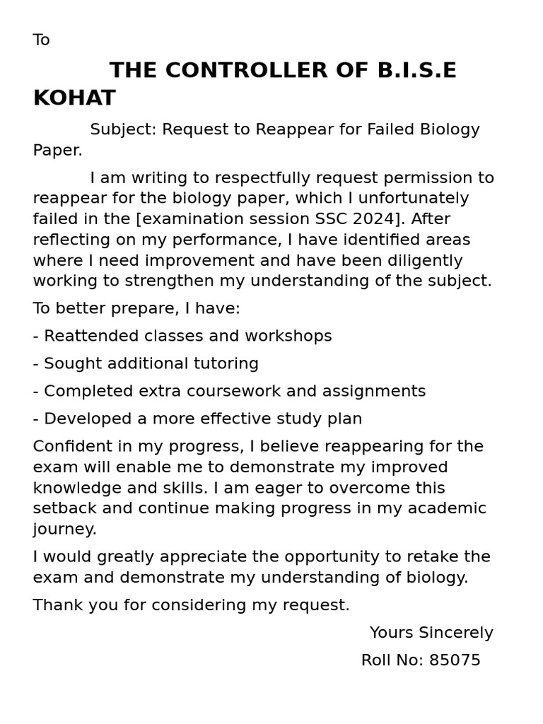 Application Paper Fail | PDF