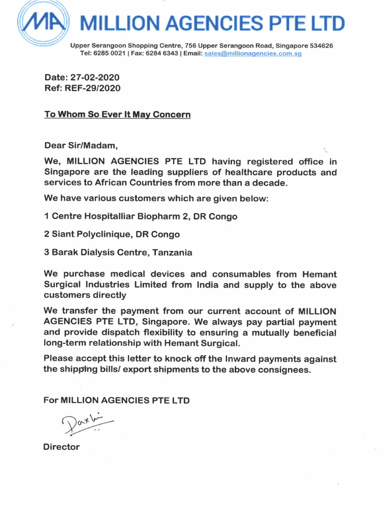 3RD Party Declaration | PDF