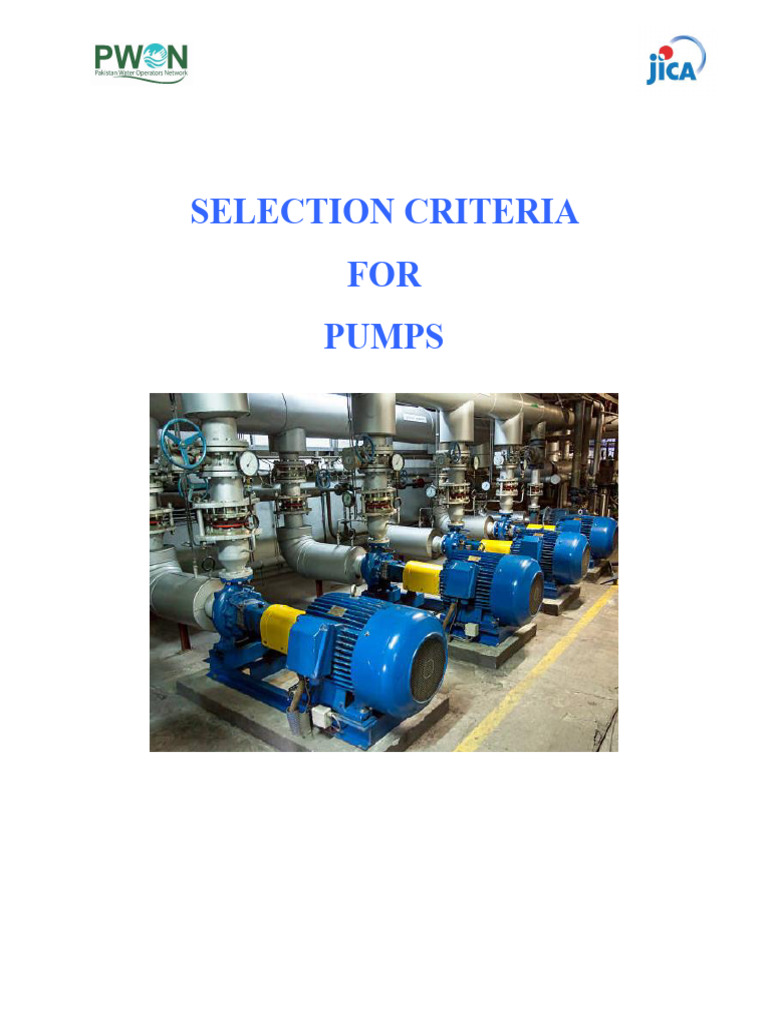 Selection Criteria of Pumps 1 | PDF | Pump | Liquids