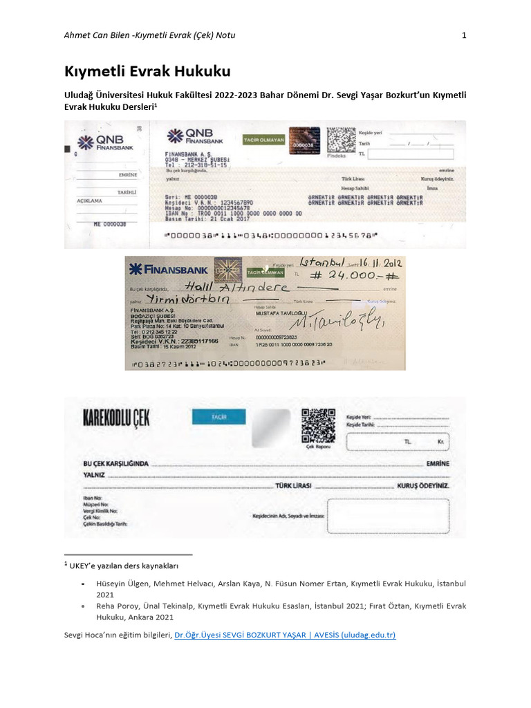 Kıymetli Evrak | PDF