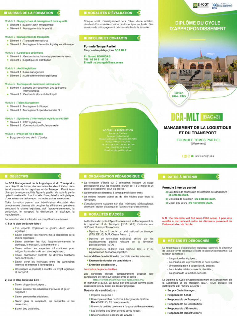 Depliant ENCG DCA MLT | PDF