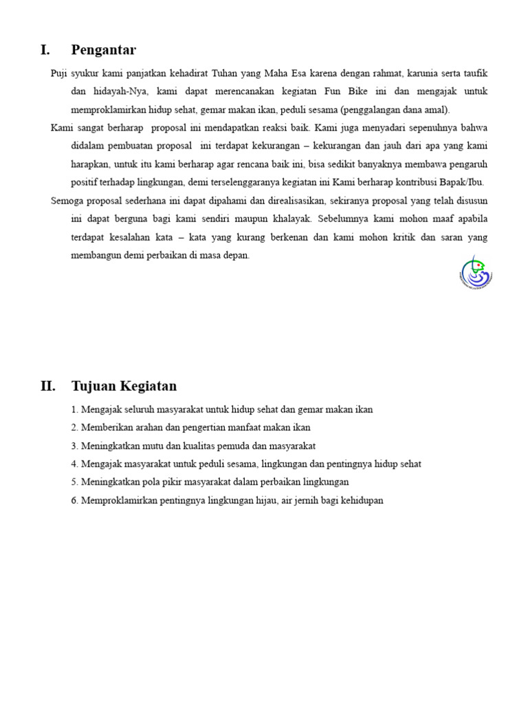Contoh Proposal Fun Bike 5 | PDF