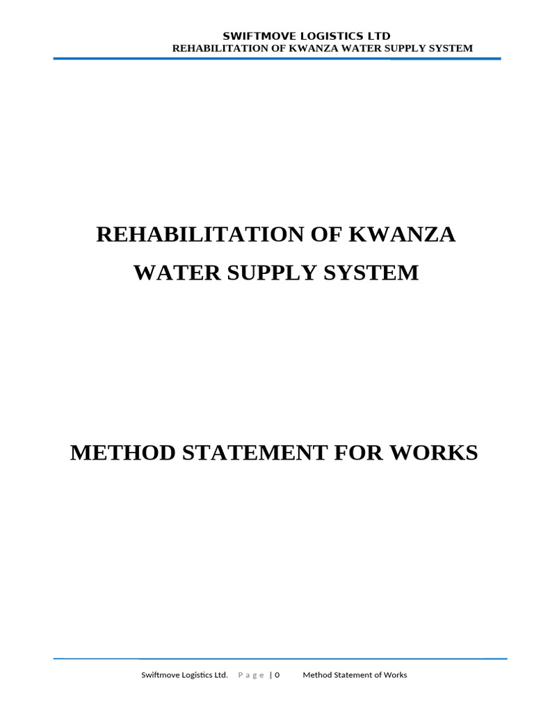 Dam Method Statement | PDF | Concrete | Surveying
