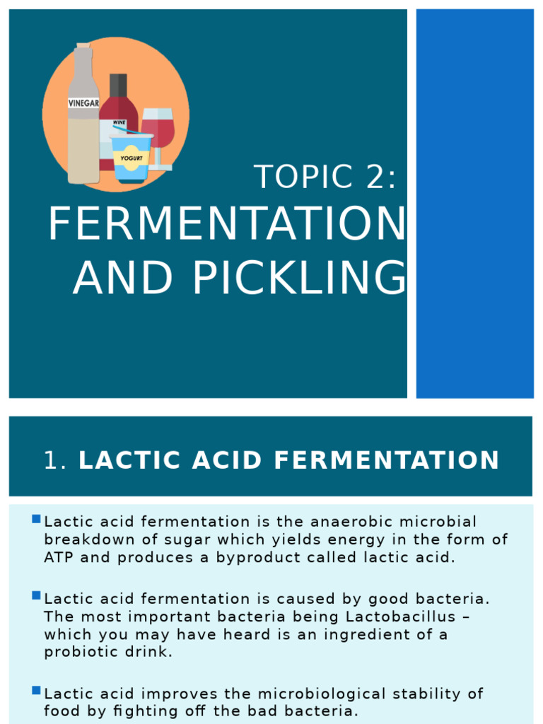 Topic 2 Fermentation and Pickling | PDF