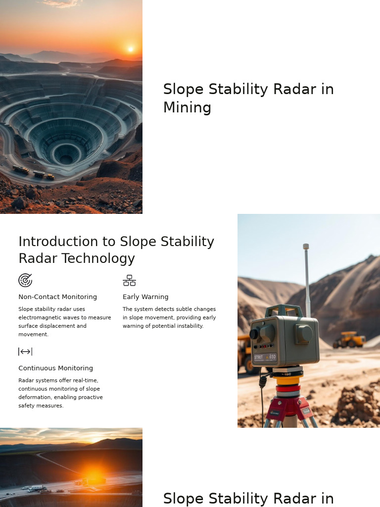 Slope Stability Radar for Mining Safety | PDF | Radar | Earth Sciences