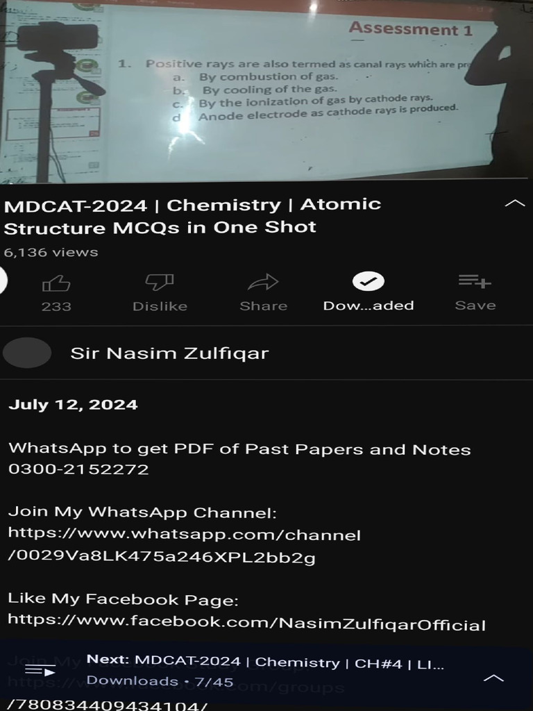 Atomic Stracture Sir Nasim | PDF