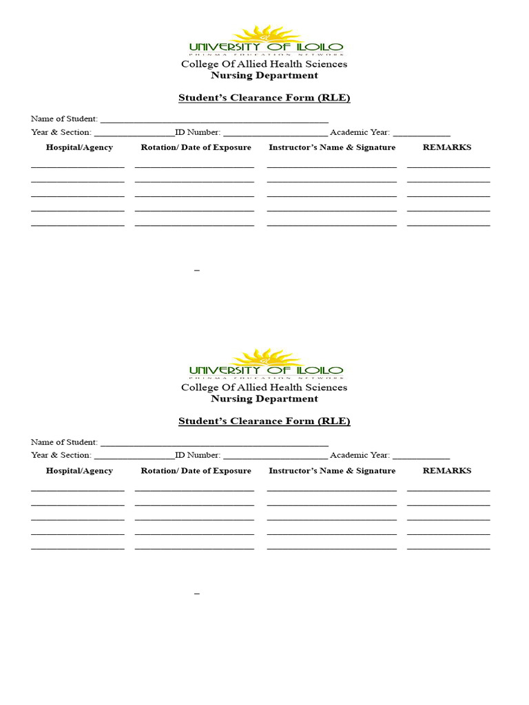 Level 2 Rle Clearance Revised | PDF