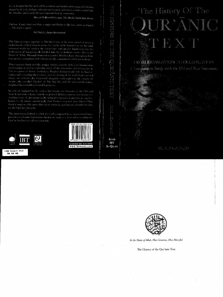 Azami Mustafa 2008 History of the Quranic Text 2nd Edition Compressed | PDF