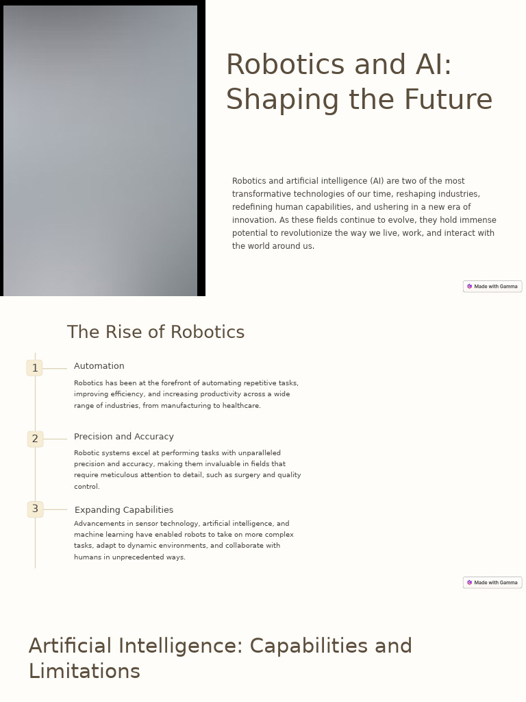 Robotics and AI Shaping The Future | PDF | Artificial Intelligence ...