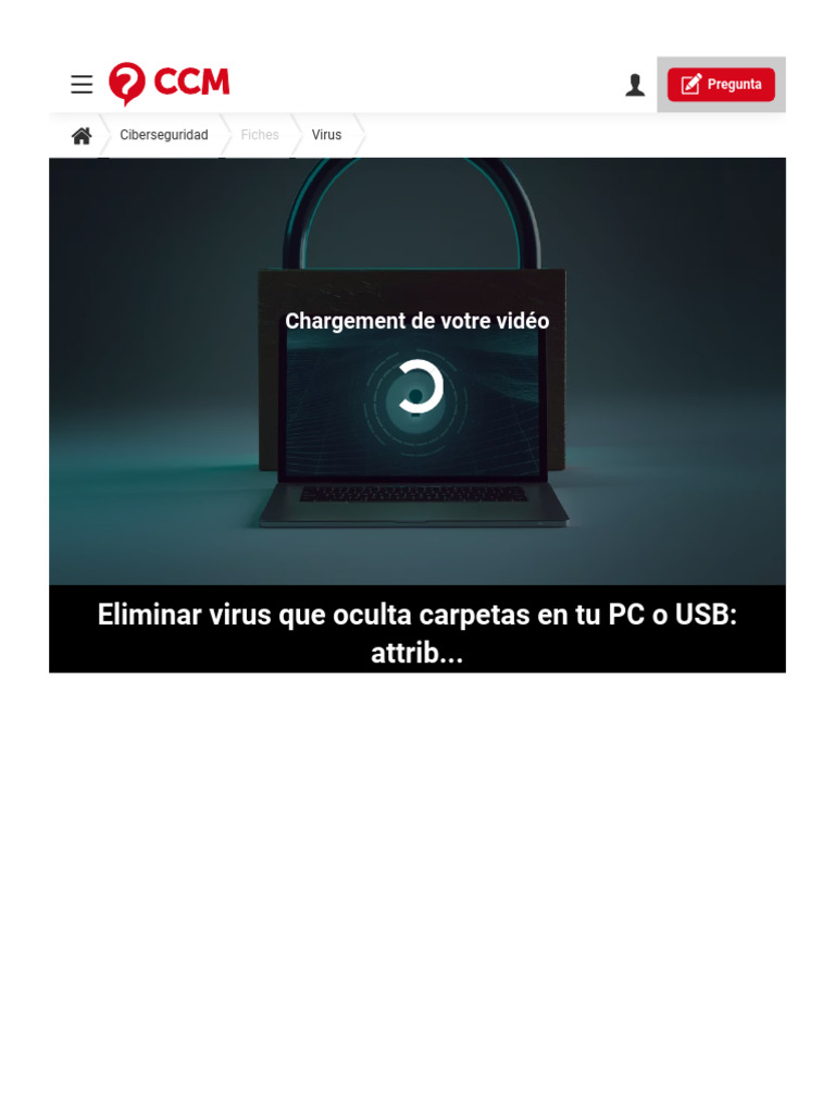 Eliminar Virus Que Oculta Carpetas en Tu PC o USB - Attrib... | PDF ...