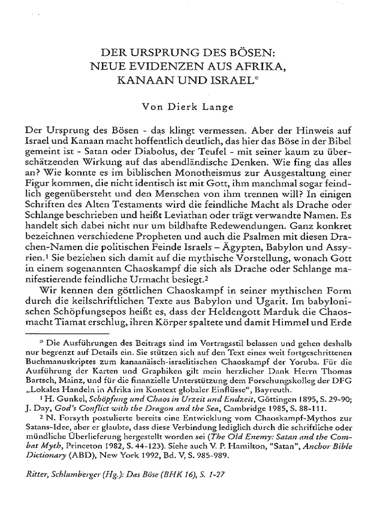 Ursprung Des Boesen | PDF