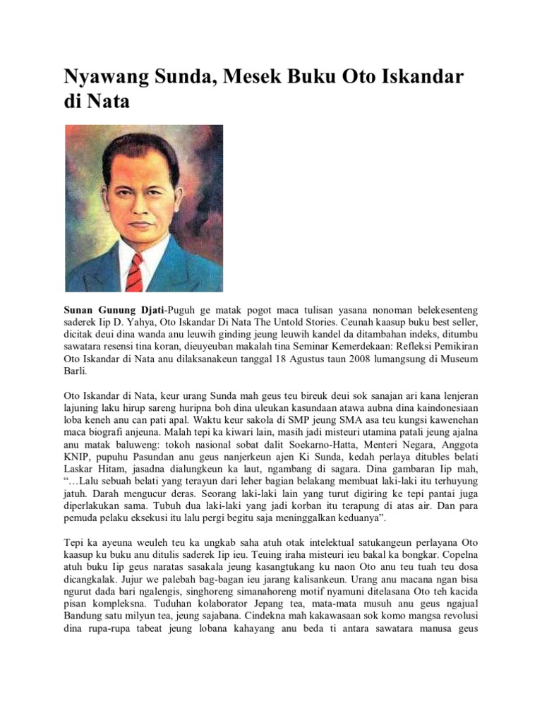 Biografi Pahlawan Sunda Singkat | PDF | Politik | Sejarah