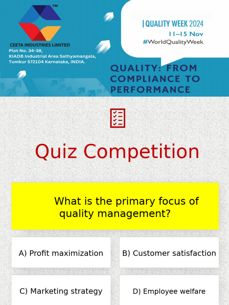 Quiz Competition | PDF | Business