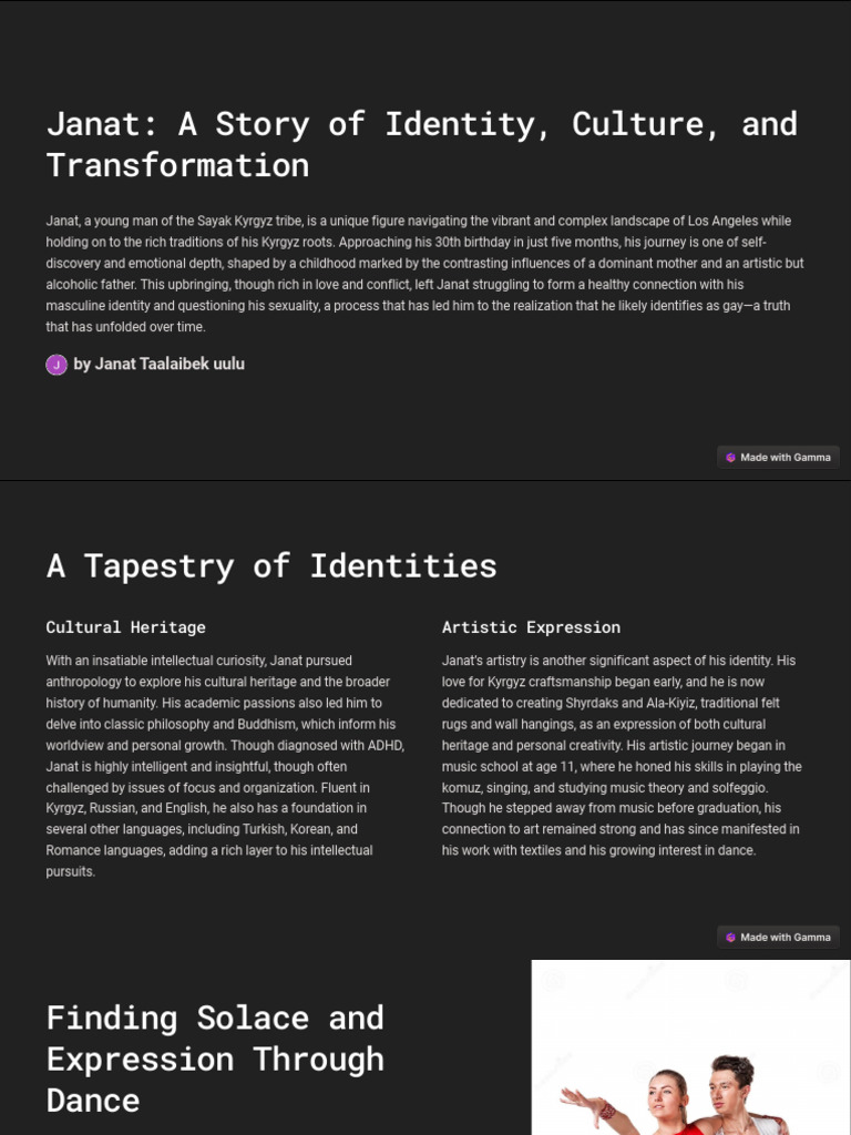 Janat's Journey: Identity and Artistry | PDF | Identity (Social Science ...