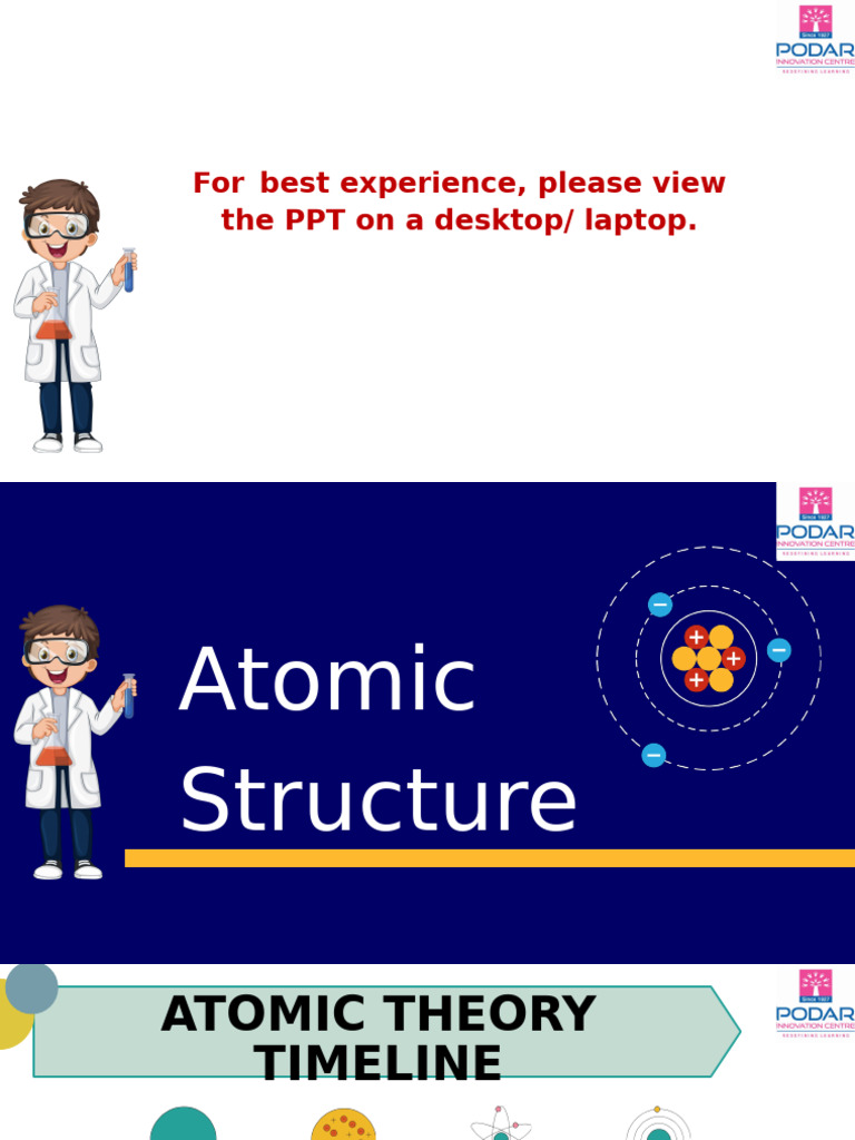 PPT1 CB IX Sci Structure of Atom | PDF | Atomic Nucleus | Atoms