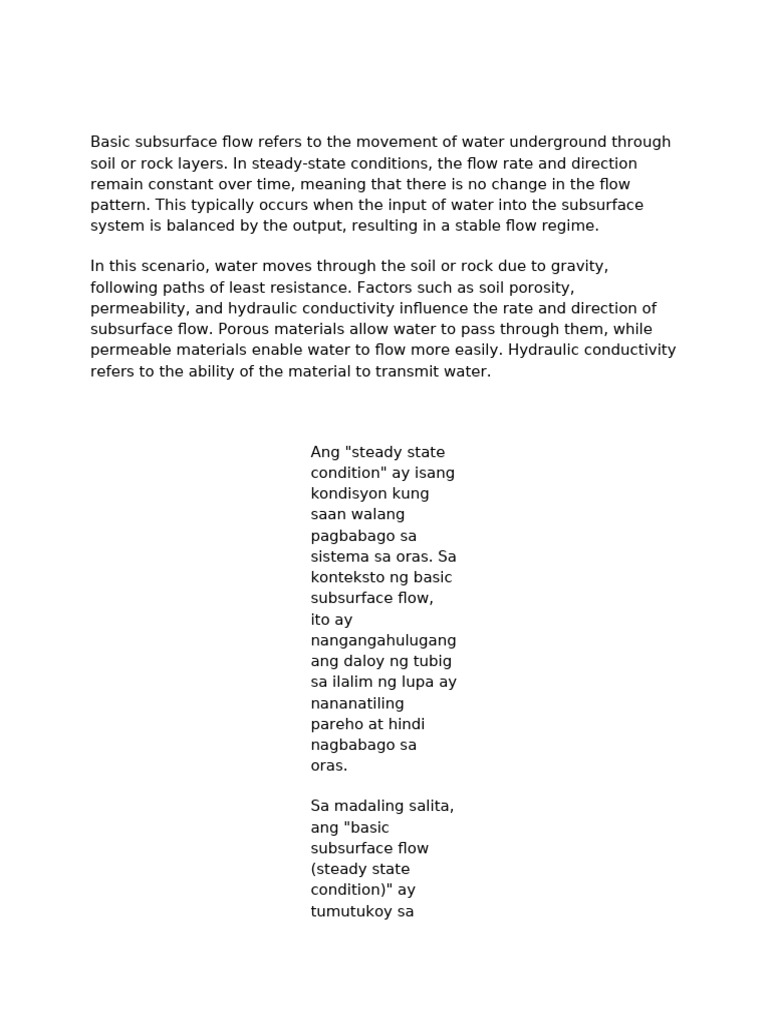 Ang basic subsurface flow (steady state condition) ay tumutu - Copy ...
