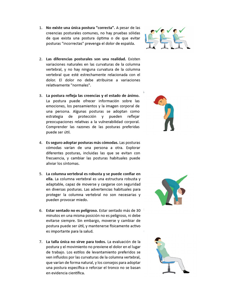 INFOGRAFÍA POSTURA | PDF