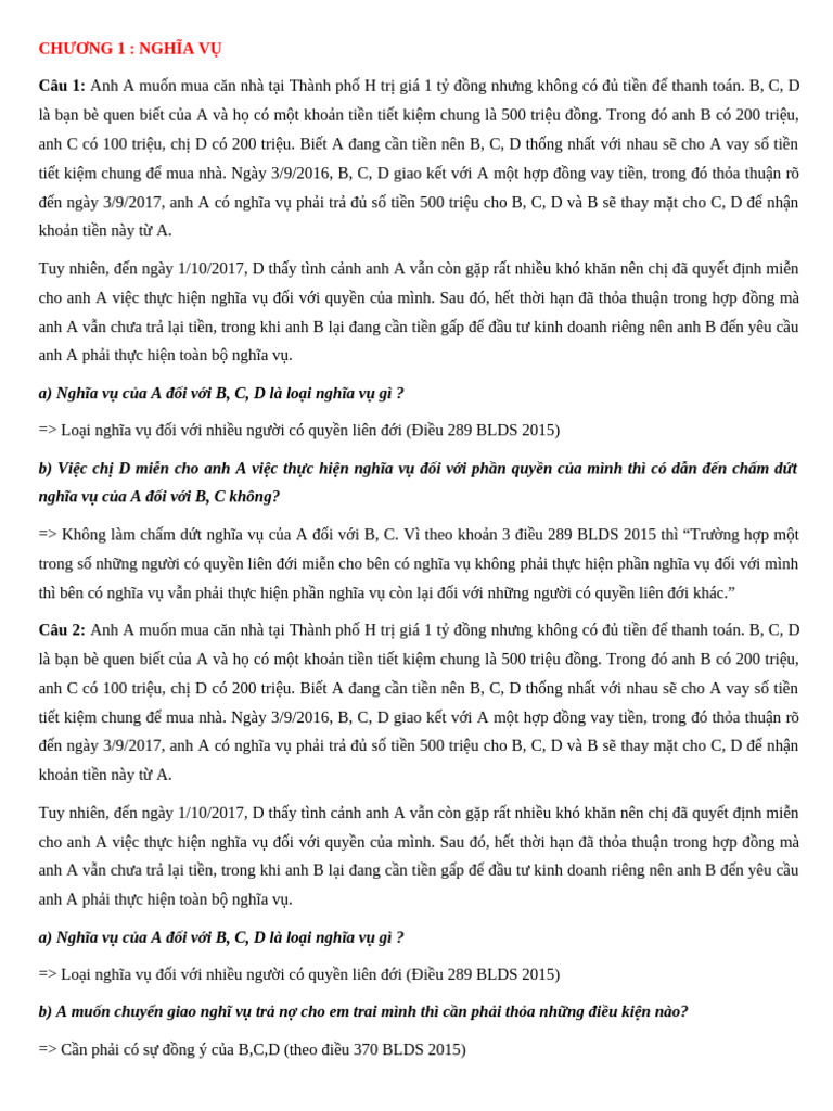 BÀI TẬP TÌNH HUỐNG DS2 | PDF