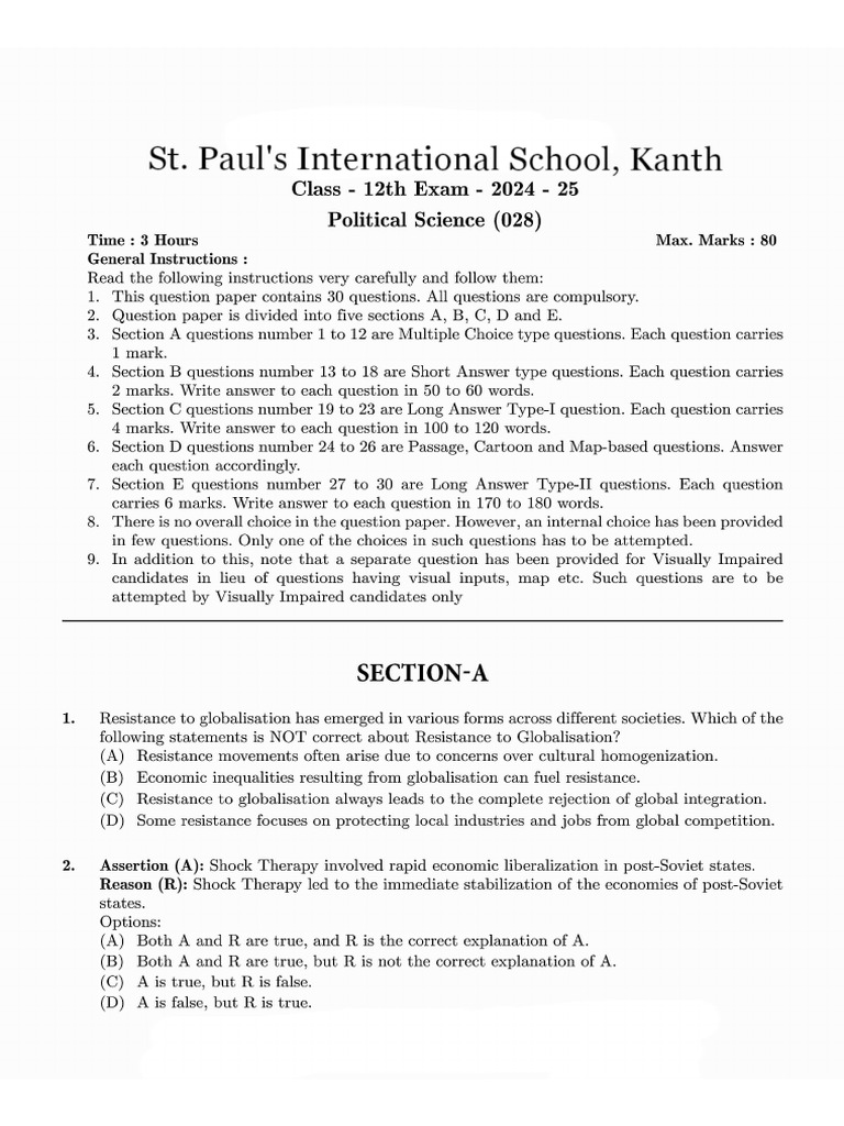 Political Science P2 | PDF