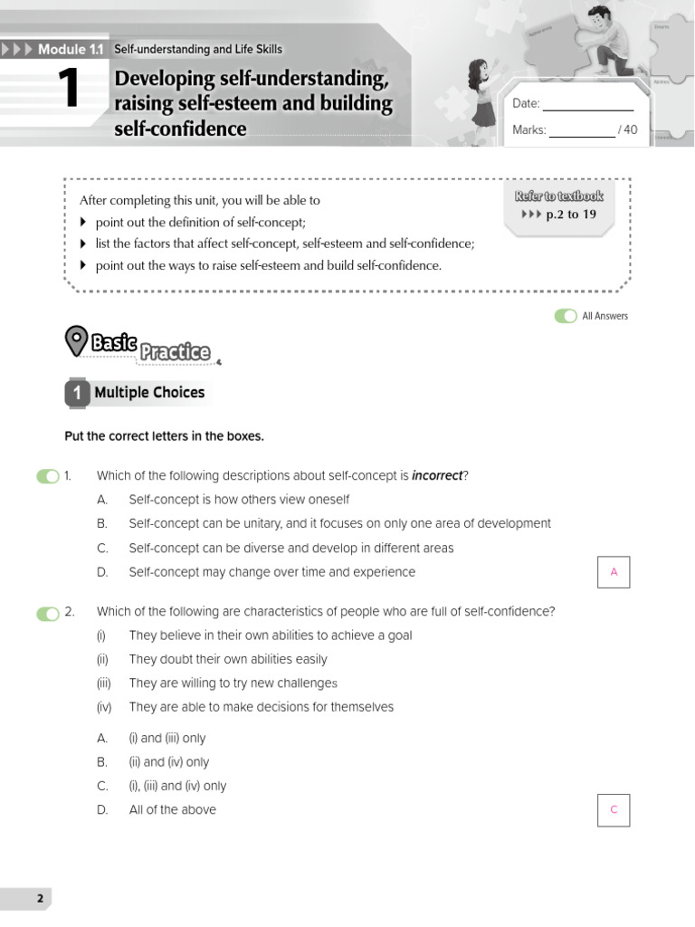 Developing Self-Understanding, Raising Self-Esteem and Building Self-Confidence | PDF | Self ...