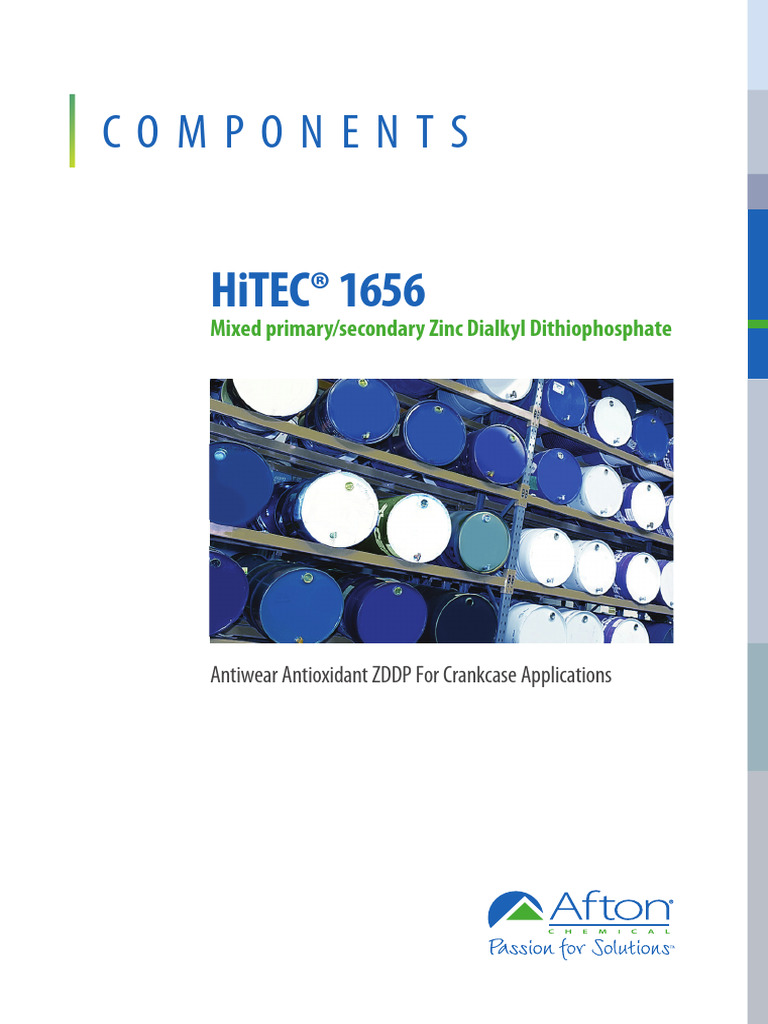 Hitec 1656 Pds | PDF | Lubricant | Wear