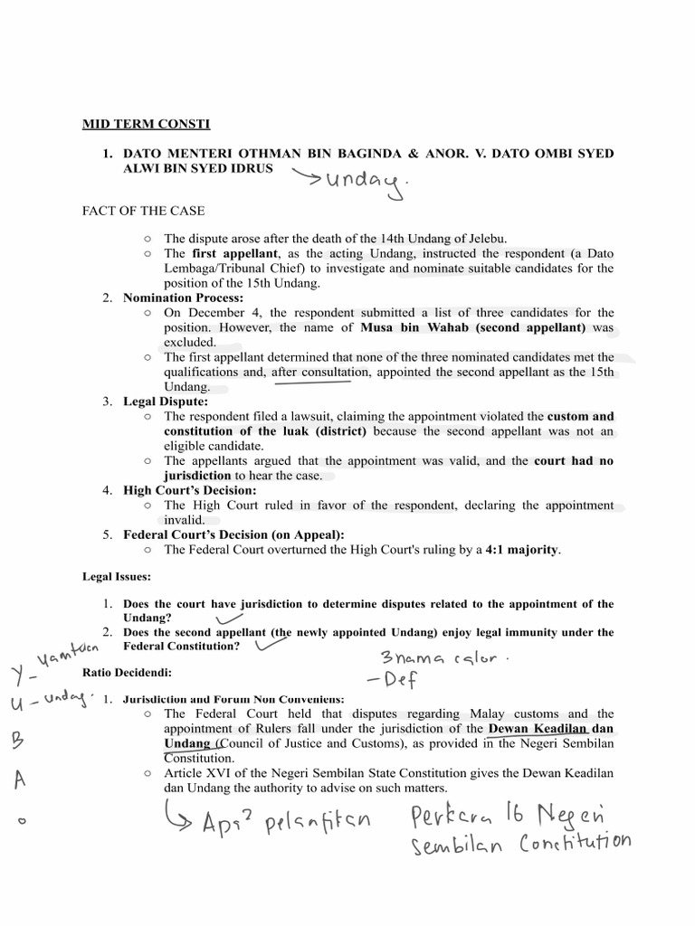 Compilation of Cases Consti Law Mid Term | PDF