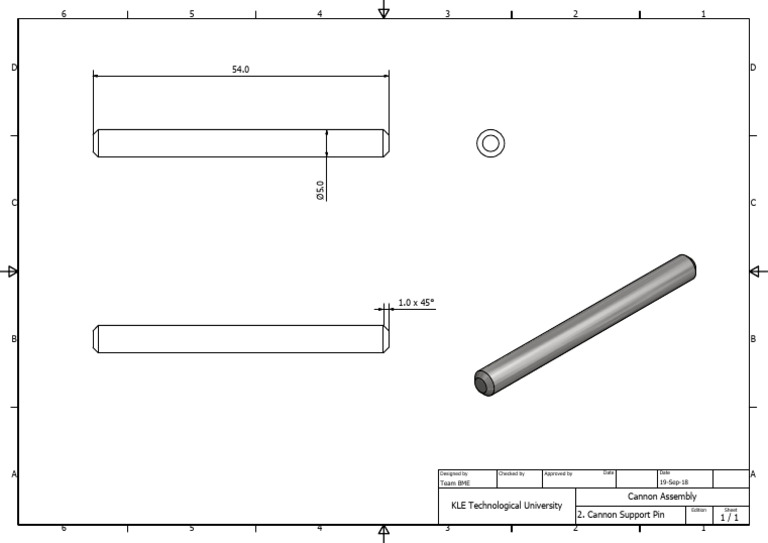Cannon Support Pin | PDF