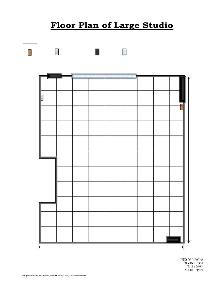 Large Studio Floor Plan - English | PDF