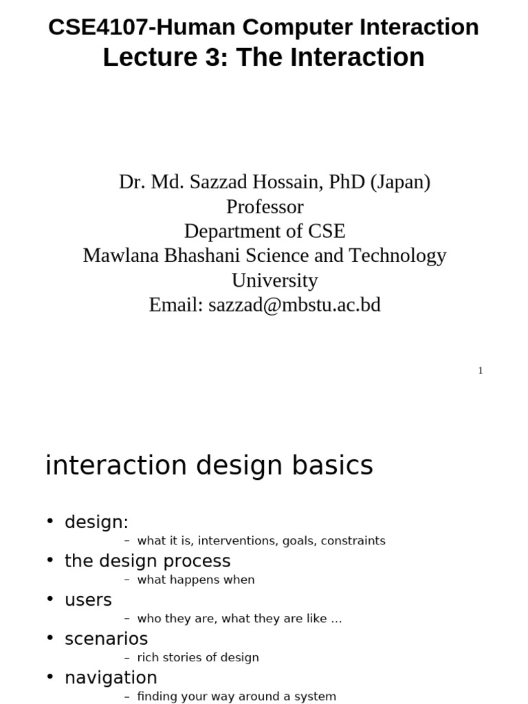 Lecture 5 - Interaction Design Basics | PDF | Icon (Computing) | Usability