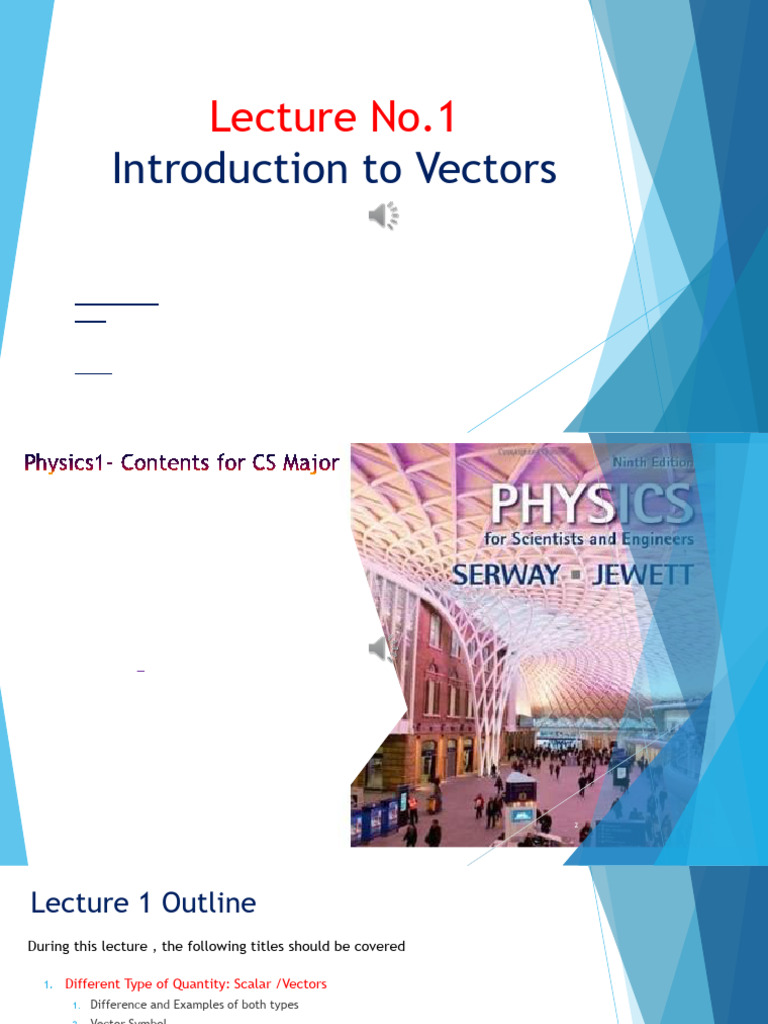 Lecture 1-2022 | PDF | Euclidean Vector | Waves