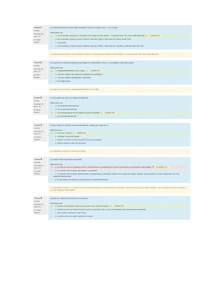 Examen IP003 Higiene Industrial | PDF