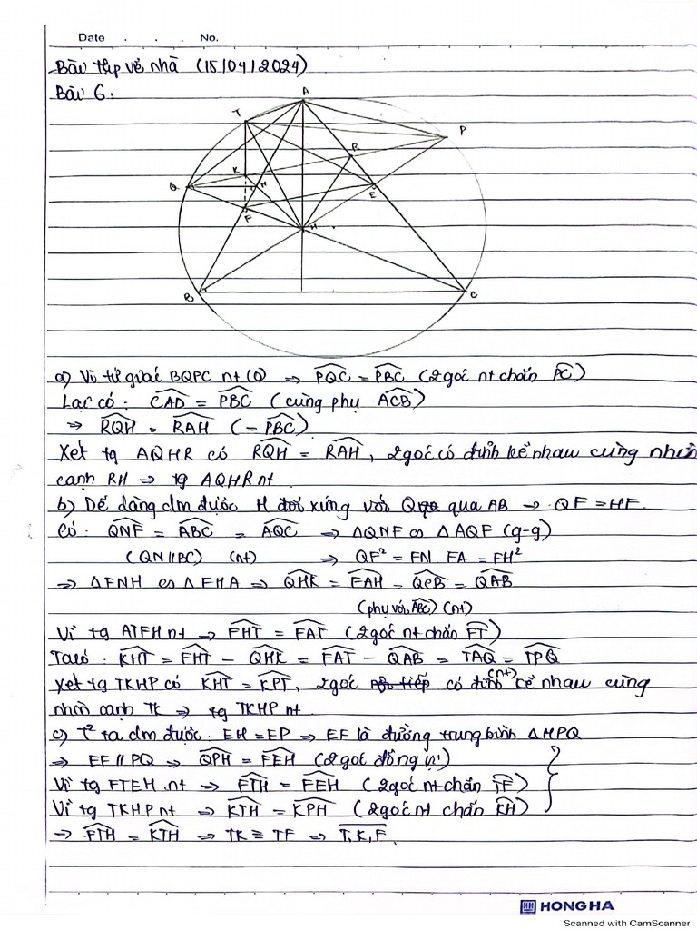 9H1 - Đáp Án BTVN - 22.04.2024 | PDF