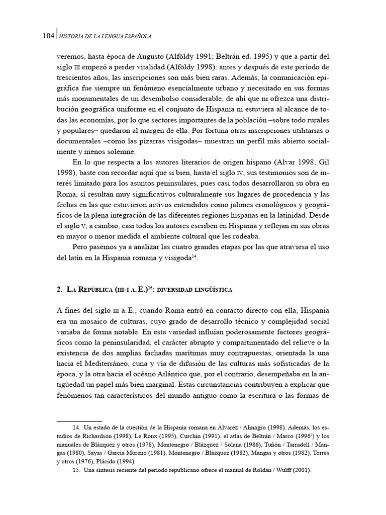 Etapas Del Latín en Hispania | PDF | imperio Romano | latín