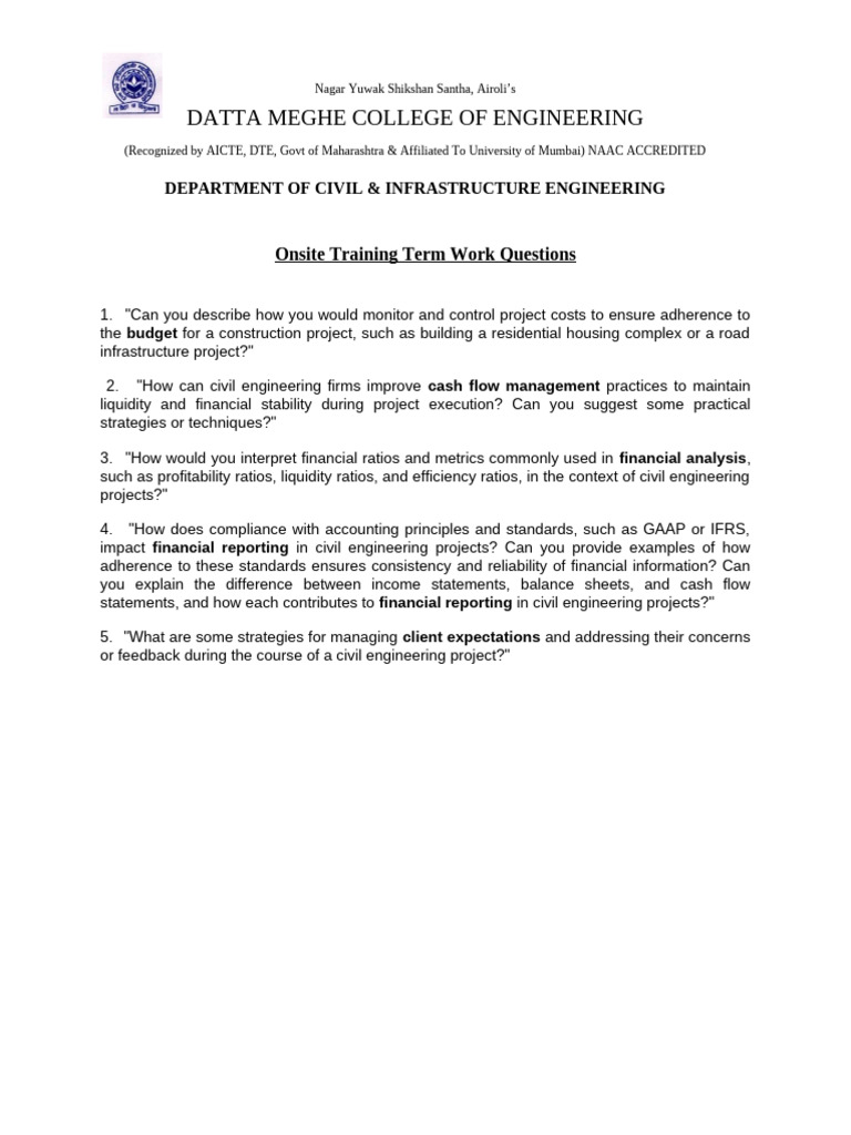 OTIP Termwork Questions | PDF