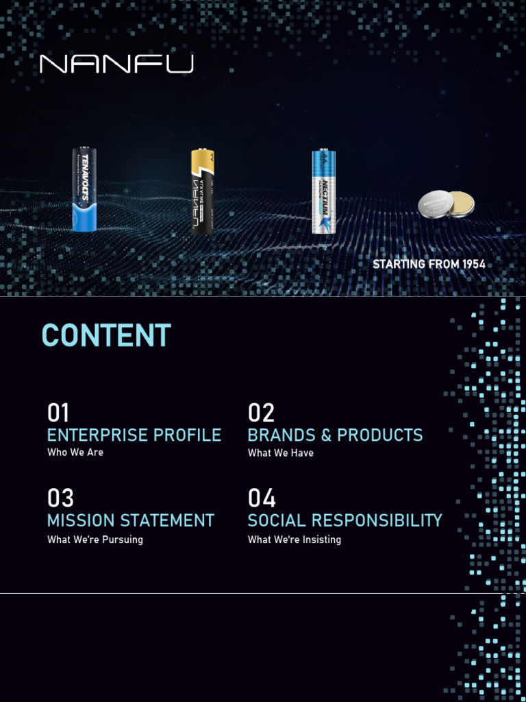 NANFU Press Kit | PDF | Rechargeable Battery | Electricity