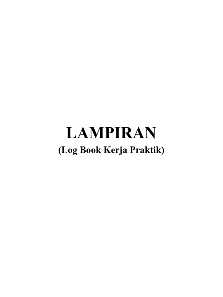 Lampiran Logbook KP | PDF