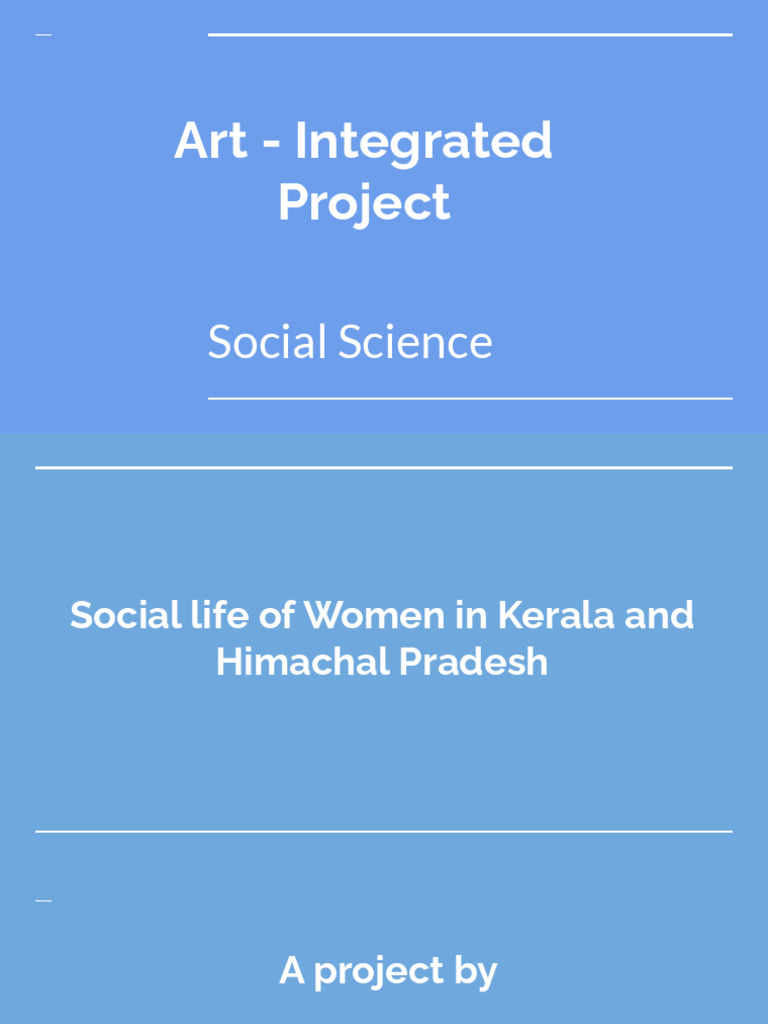 S S Art Integrated Project | PDF | Kerala | Literacy