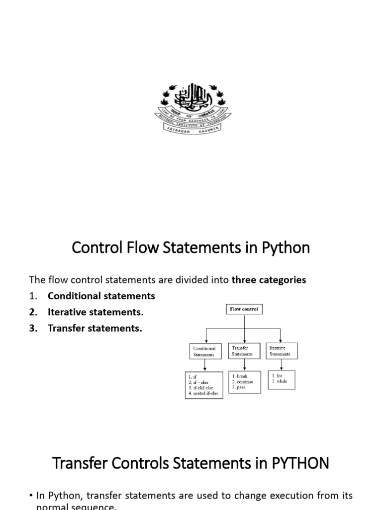 08 Lecture Transfer Control Statements Break Continue Pass | PDF | Control Flow | Software ...