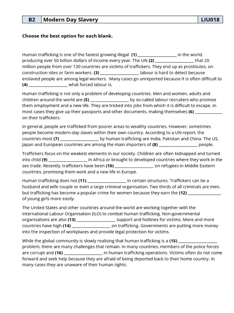 Modern day slavery 3 | PDF | Human Trafficking | Slavery
