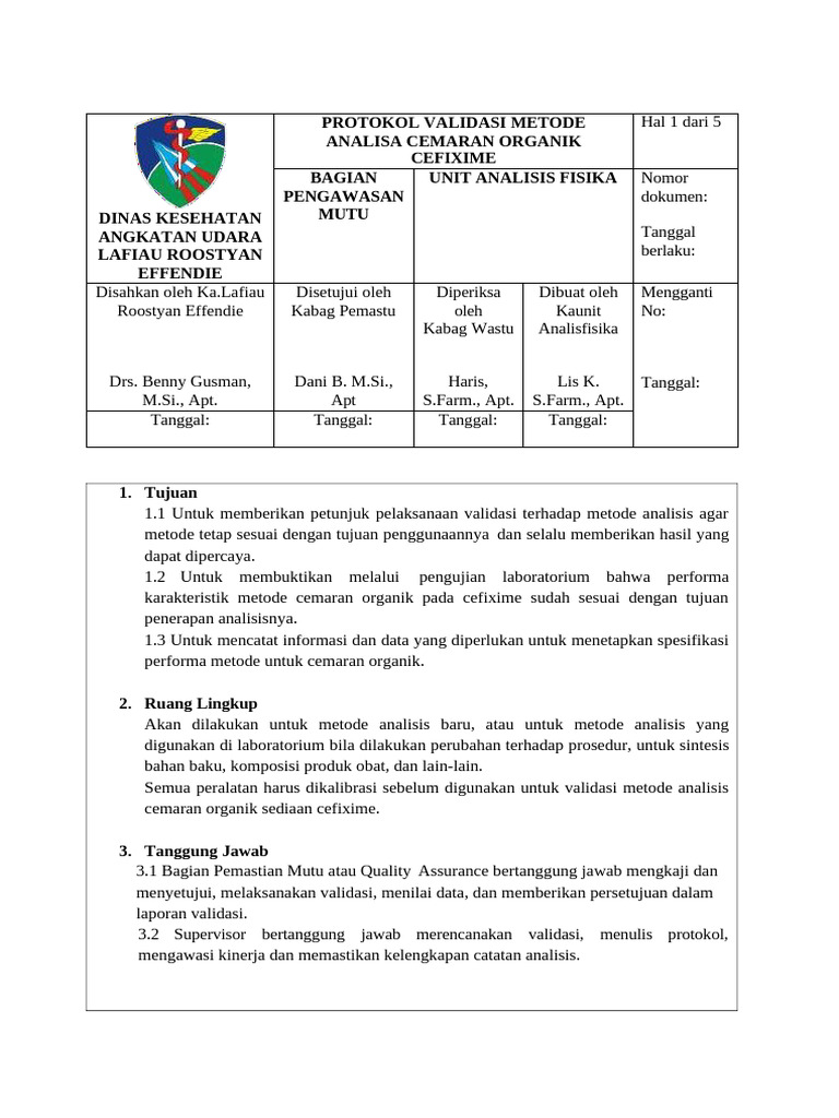 Protokol Cefixime | PDF